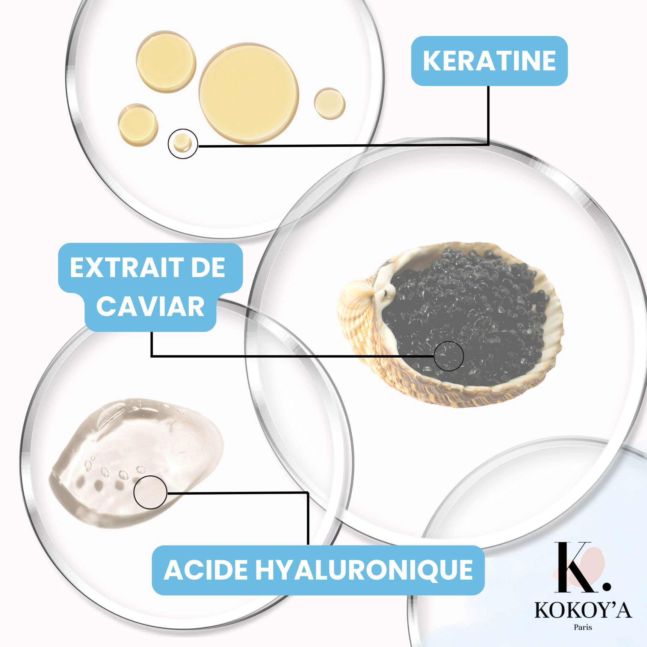 BOTOX CAPILLAIRE Caviar Kératine 250ml – Répare et Hydrate – KOKOYA PARIS